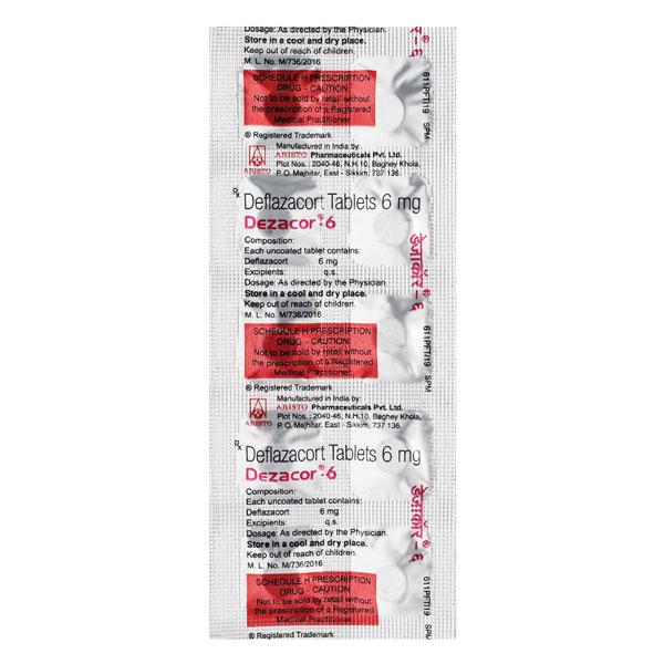 Dezacor 6mg Tablet 10'S Price, Uses, Side effects, Substitutes | Netmeds