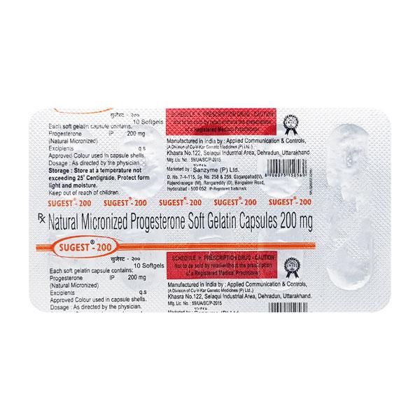 Buy SUGEST 200 Capsule 10's Online at Upto 25% OFF | Netmeds