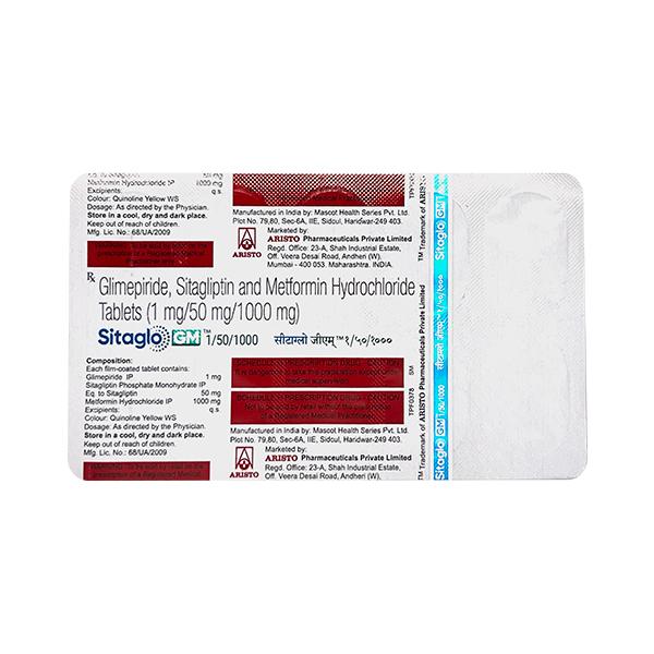 Buy SITAGLO GM 1 Tablet 10's Online | Netmeds