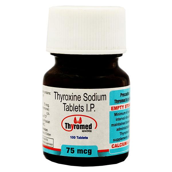 Thyromed 75Mcg Tablet 100'S Price, Uses, Side effects, Substitutes ...