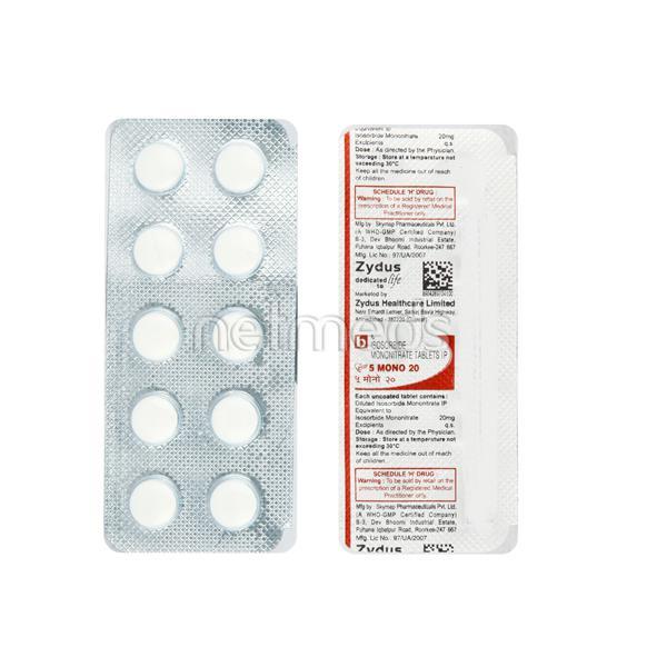5 Mono 10mg Tablet 10'S Price, Uses, Side effects, Substitutes | Netmeds