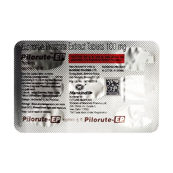 PILORUTE EP Tablet 7's Price, Uses, Side effects, Substitutes | Netmeds