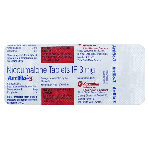 Artiflo 3mg Tablet 10'S Price, Uses, Side effects, Substitutes | Netmeds
