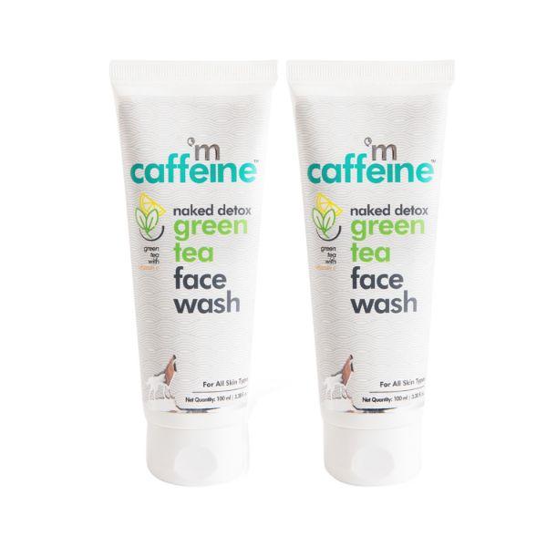 Buy mCaffeine Vitamin C Green Tea Face Wash with Hyaluronic Acid Dirt ...