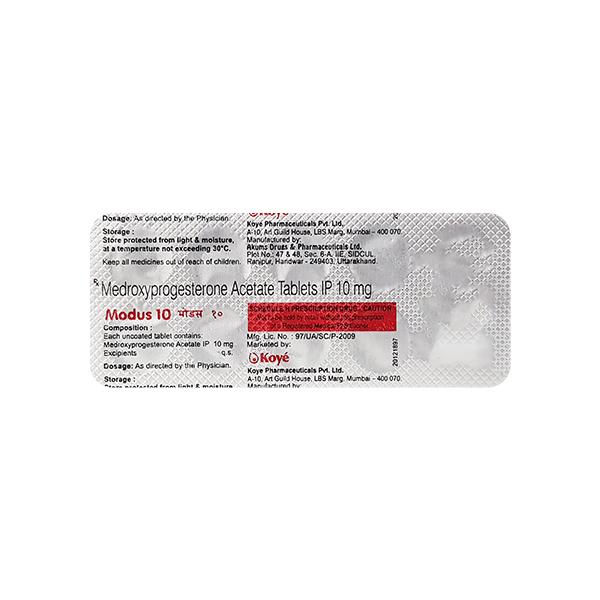 Buy Modus 10mg Tablet 10'S Online at Upto 25% OFF | Netmeds