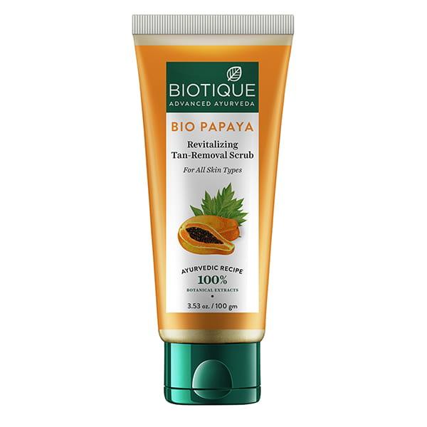 Buy Biotique Papaya Tan Removal Brightening & Revitalizing Face Scrub ...