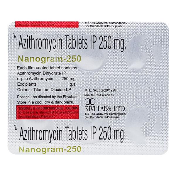 NANOGRAM 250mg Tablet 6's Price, Uses, Side effects, Substitutes | Netmeds