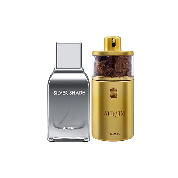 Buy Ajmal Silver Shade EDP Citrus Woody Perfume And Aurum EDP Fruity ...