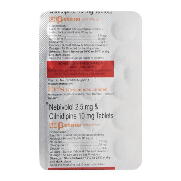 LN BETA 2.5 Tablet 15's Price, Uses, Side effects, Substitutes | Netmeds