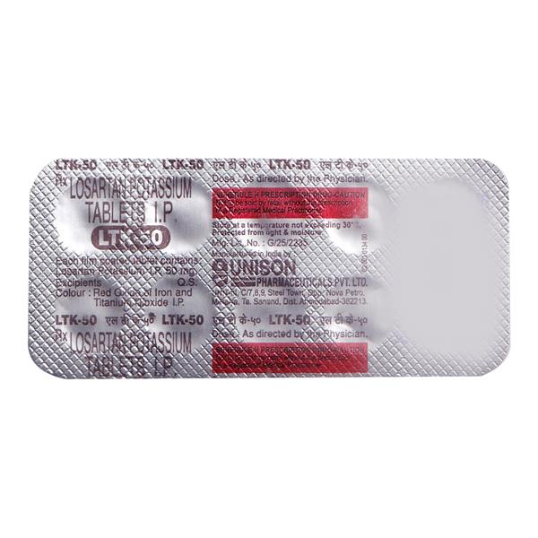 LTK 50mg Tablet 10'S : Price, Uses, Side Effects | Netmeds