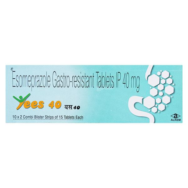 Yees 40mg Tablet 15'S Price, Uses, Side effects, Substitutes | Netmeds