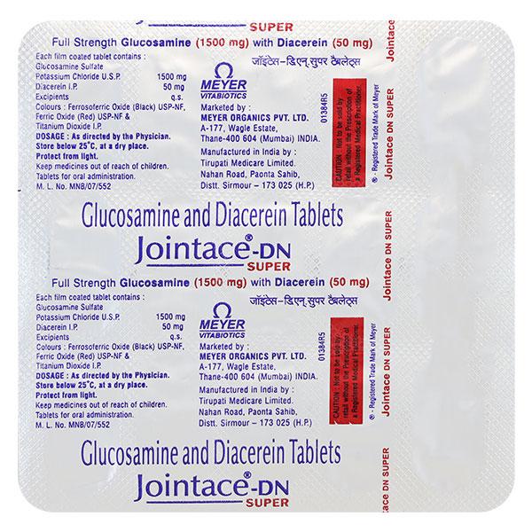 Jointace DN Super Tablet 15'S Price, Uses, Side effects, Substitutes ...