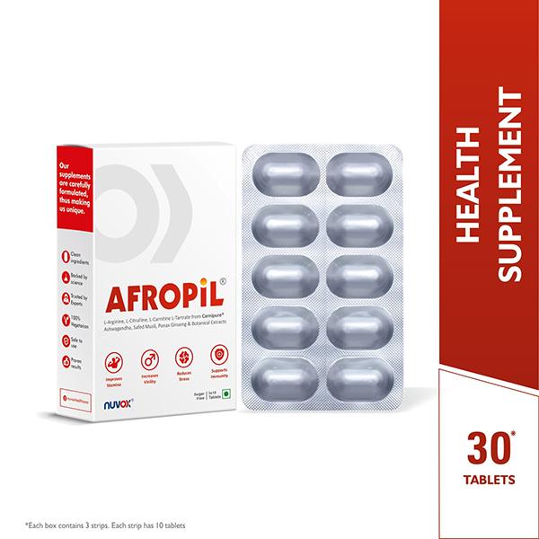 Buy Nuvox Afropil Sugar Free Tablet 30's Online at Discounted Price ...