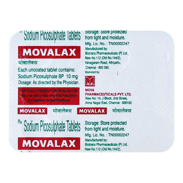 Buy Movalax Tablet 10'S Online at Upto 25% OFF | Netmeds