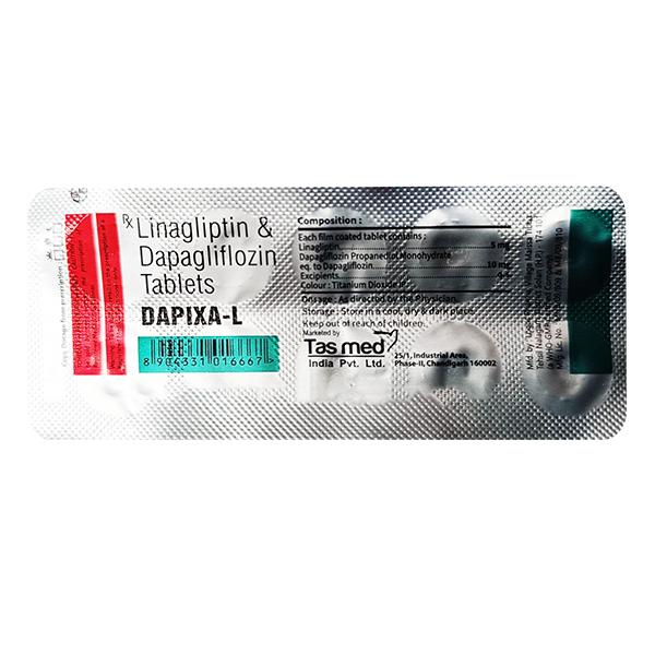 Buy DAPIXA L Tablet 10's Online at Upto 25% OFF | Netmeds