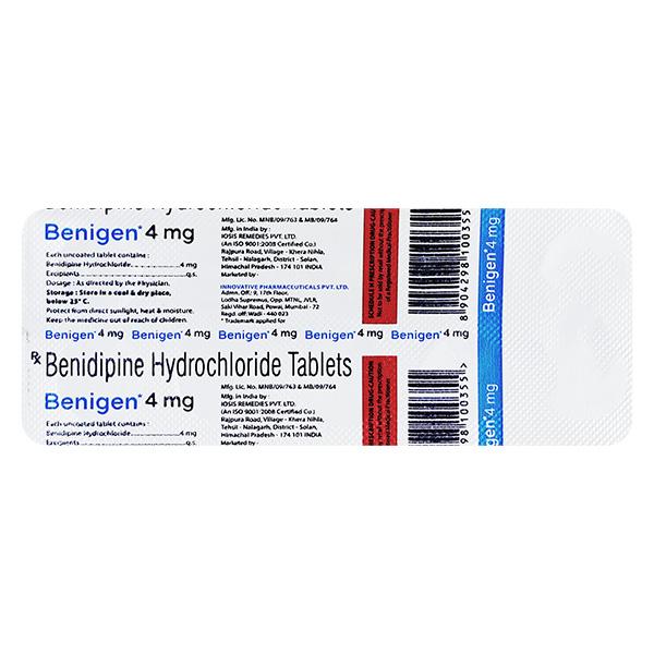BENIGEN 4 Tablet 10's : Price, Uses, Side Effects | Netmeds