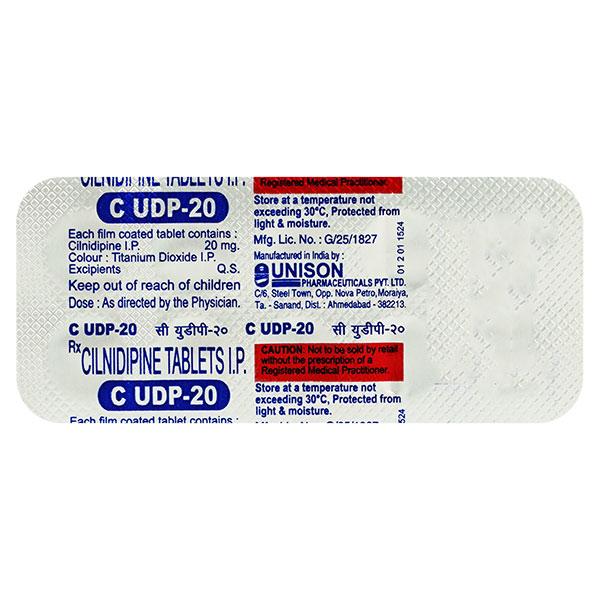 C Udp 20mg Tablet 10'S : Price, Uses, Side Effects | Netmeds