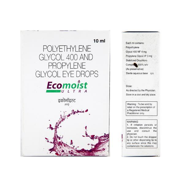 Ecomoist Ultra Eye Drops 10ml : Price, Uses, Side Effects | Netmeds
