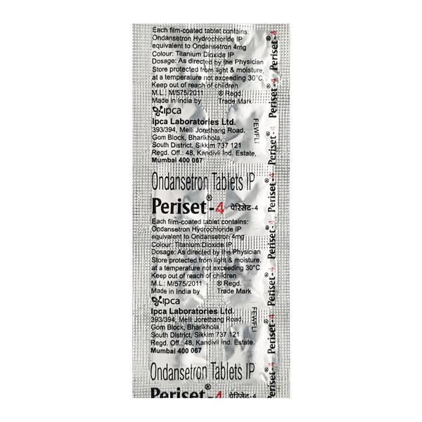Buy Periset 4mg Tablet 10'S Online at Upto 25% OFF | Netmeds