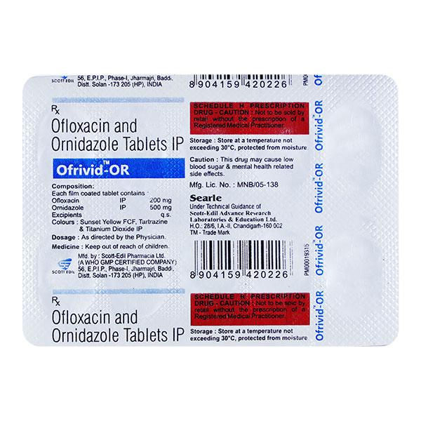 OFRIVID OR Tablet 10's Price, Uses, Side effects, Substitutes | Netmeds