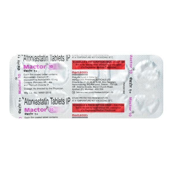 Buy Mactor 10mg Tablet 10'S Online at Upto 25% OFF | Netmeds