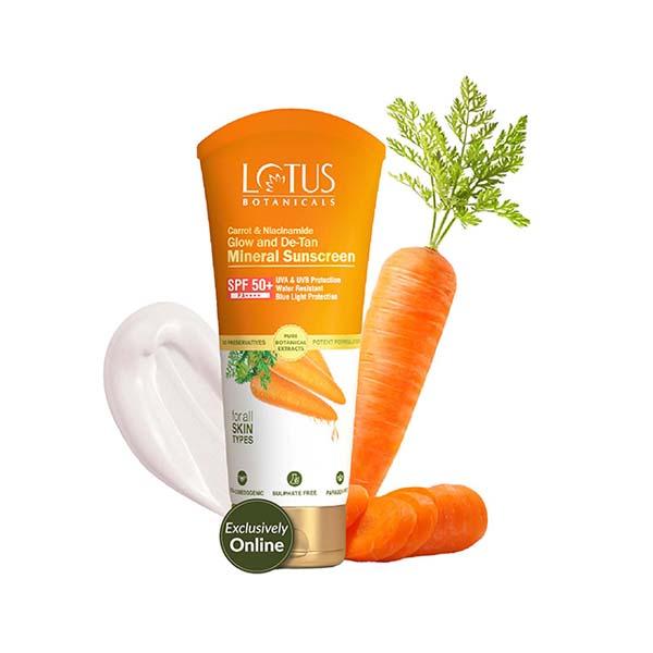 Buy Lotus Botanicals Carrot & Niacinamide Glow and De-Tan Mineral ...