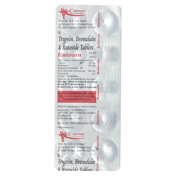 RUTOCAN Tablet 10's Price, Uses, Side effects, Substitutes | Netmeds