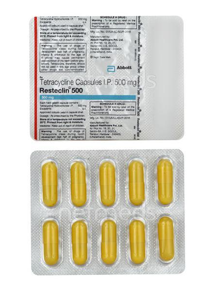 Resteclin 500mg Capsule 10'S - Price, Uses, Side Effects | Netmeds