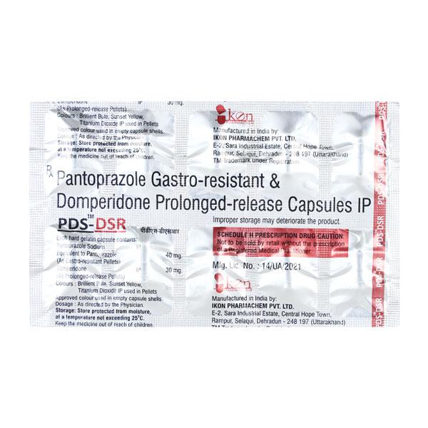 PDS DSR Capsule 10's Price, Uses, Side effects, Substitutes | Netmeds
