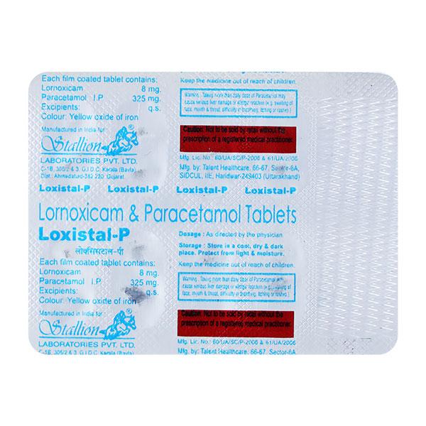 LOXISTAL P Tablet 10's Price, Uses, Side effects, Substitutes | Netmeds