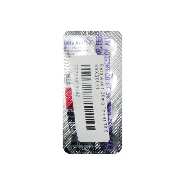 Beta Anxit 20mg Tablet 10'S - Price, Uses, Side Effects, and ...