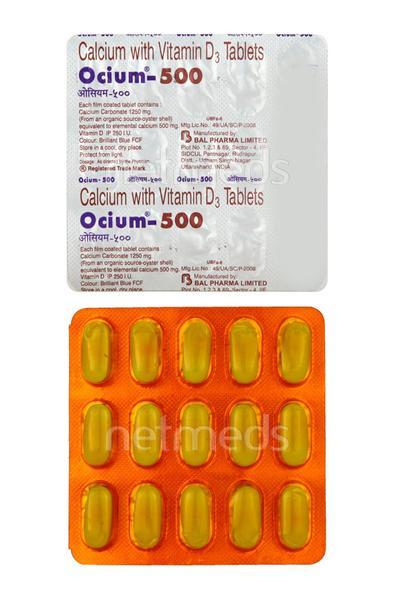 Ocium 500mg Tablet 15'S : Price, Uses, Side Effects | Netmeds
