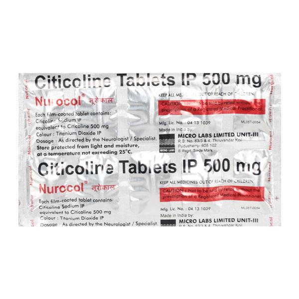 Buy Nurocol 500mg Tablet 10'S Online at Upto 25% OFF | Netmeds