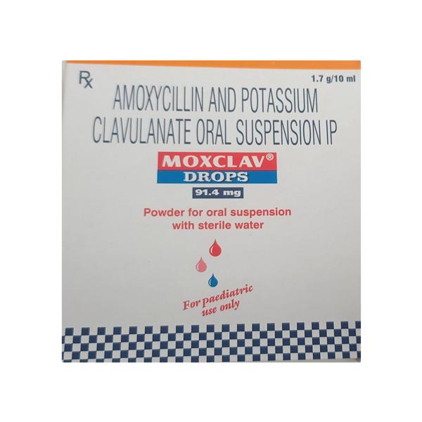MOXCLAV 91.4mg Drops 10ml Price, Uses, Side effects, Substitutes | Netmeds