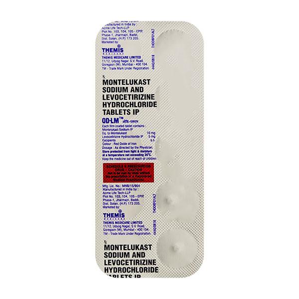 OD LM Tablet 10's Price, Uses, Side effects, Substitutes | Netmeds