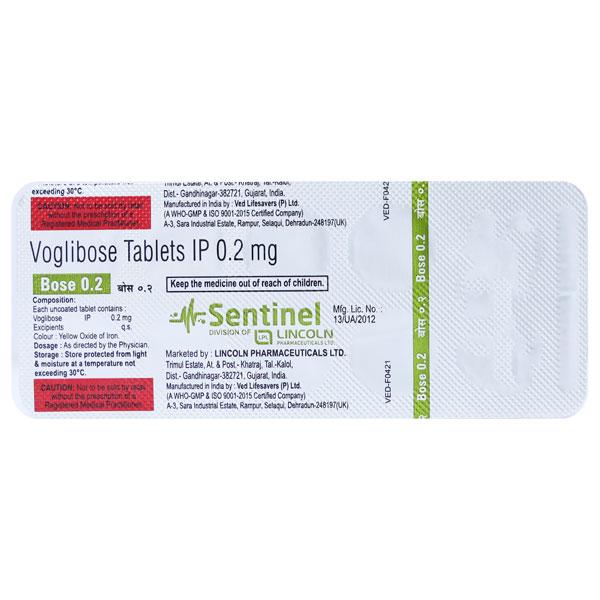 Bose 0.2mg Tablet 10'S : Price, Uses, Side Effects | Netmeds