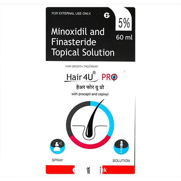Buy HAIR 4U PRO 5% Topical Solution 60ml Online at Upto 25% OFF | Netmeds