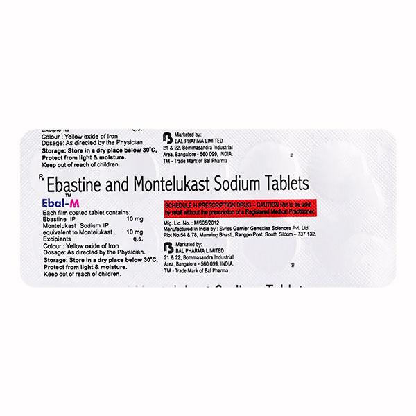 Buy Ebal M Tablet 10'S Online at Upto 25% OFF | Netmeds
