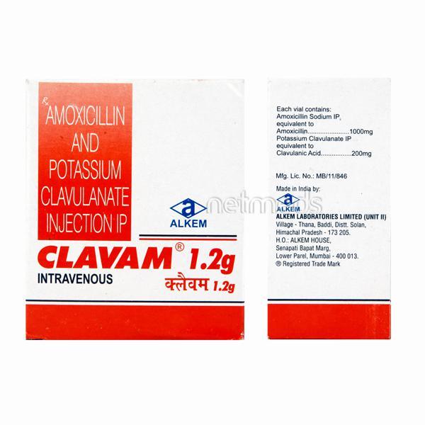 Clavam 1.2Gm Injection 1's Price, Uses, Side effects, Substitutes | Netmeds