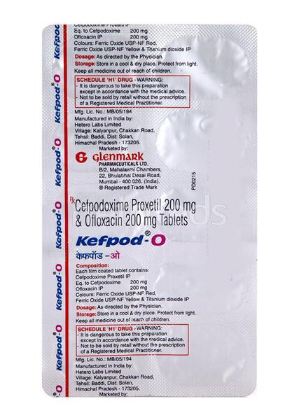 Kefpod O Tablet 10'S : Price, Uses, Side Effects | Netmeds