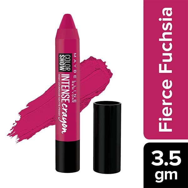 Buy Maybelline New York Color Show Intense Lip Stick Crayon, Fierce ...
