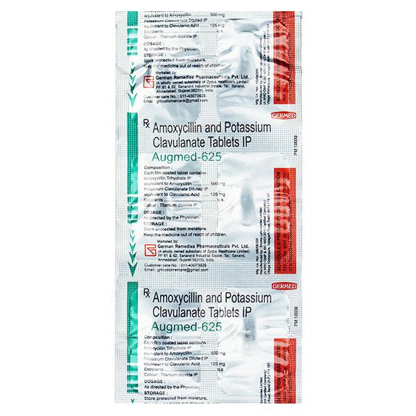 Buy AUGMED 625mg Tablet 6's Online at Upto 25% OFF | Netmeds