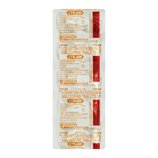 LTK AM 5mg Tablet 10'S : Price, Uses, Side Effects | Netmeds