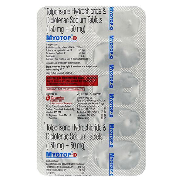 Buy MYOTOP D Tablet 10's Online at Upto 25% OFF | Netmeds