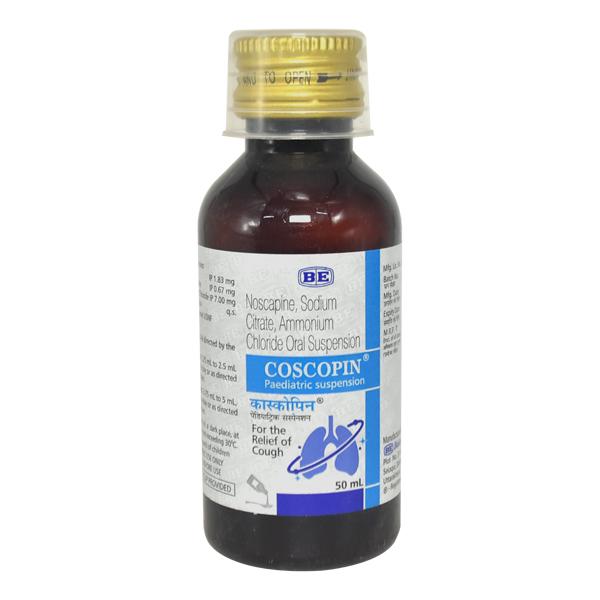 Coscopin Paediatric Suspension 50ml Price, Uses, Side effects ...