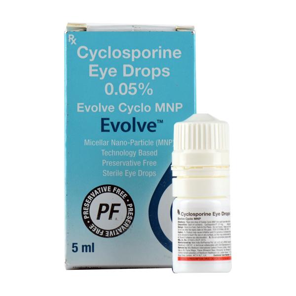 EVOLVE CYCLO MNP Eye Drops 5ml : Price, Uses, Side Effects | Netmeds