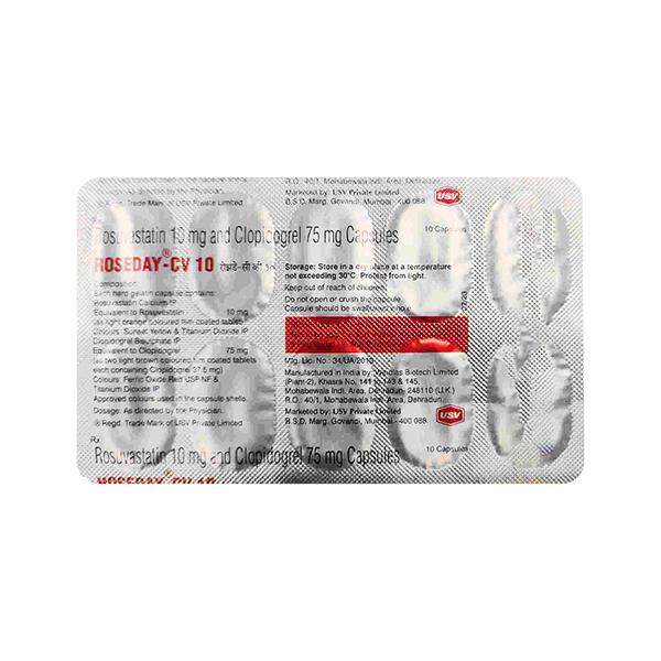 Roseday CV 10/75mg Capsule 10'S : Uses, Side Effects, Price | Netmeds