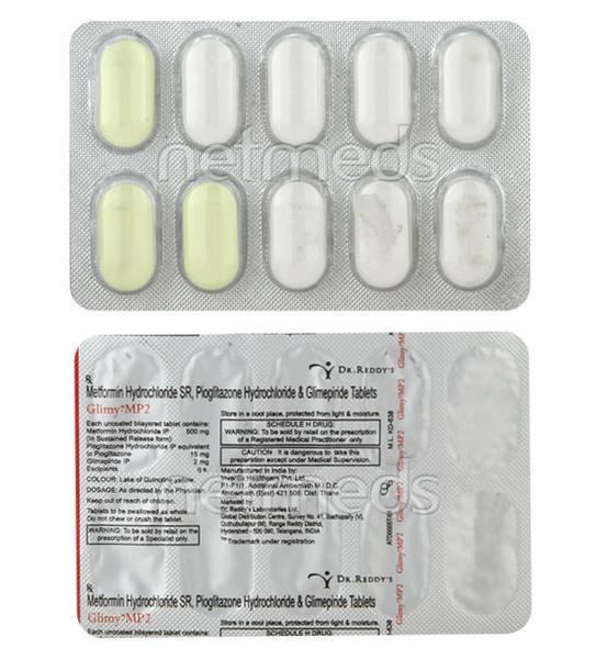 Glimy Mp2 Tablet 10'S : Price, Uses, Side Effects | Netmeds