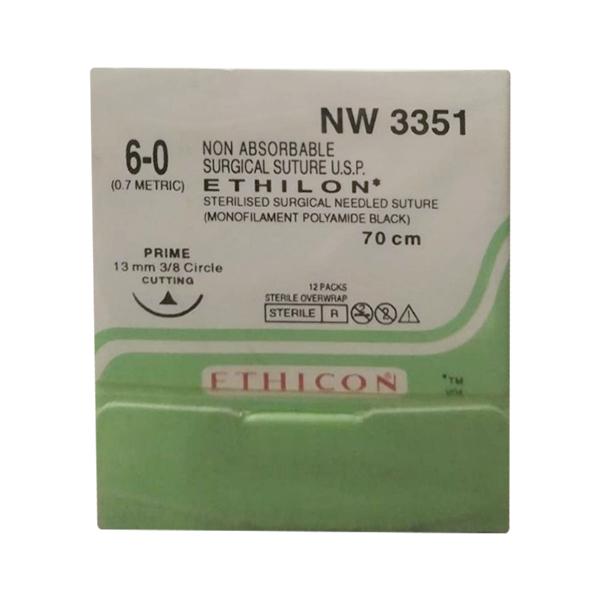 Buy Johnson & Johnson Ethicon Ethilon Non Absorbable Surgical Suture (6 ...
