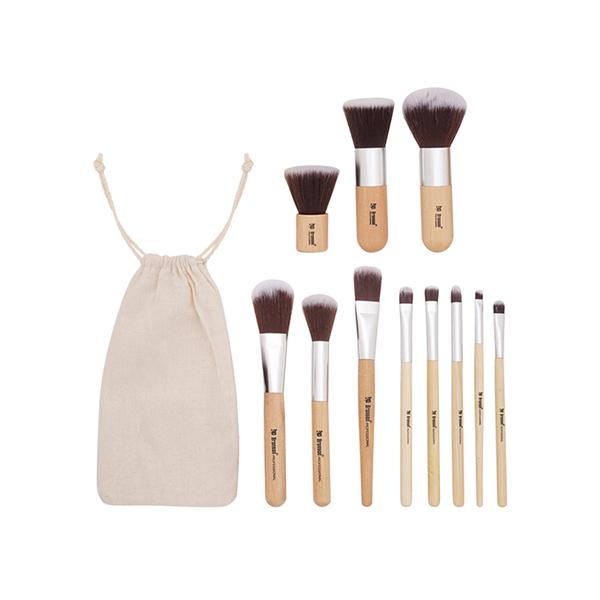 Buy Bronson Professional bamboo makeup brush (Pack of 11) 1's Online at ...